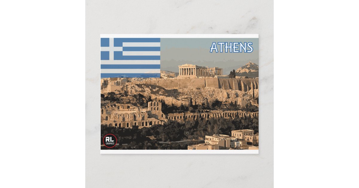 Athens Postcard | Zazzle