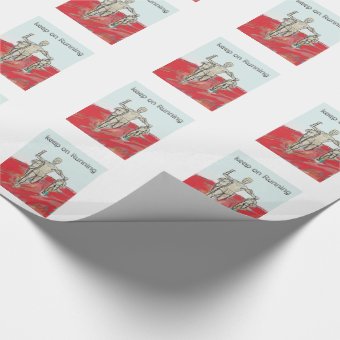 athletes, running , marathon race rdesign wrapping paper | Zazzle
