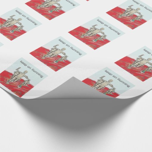 athletes, running , marathon race rdesign wrapping paper | Zazzle