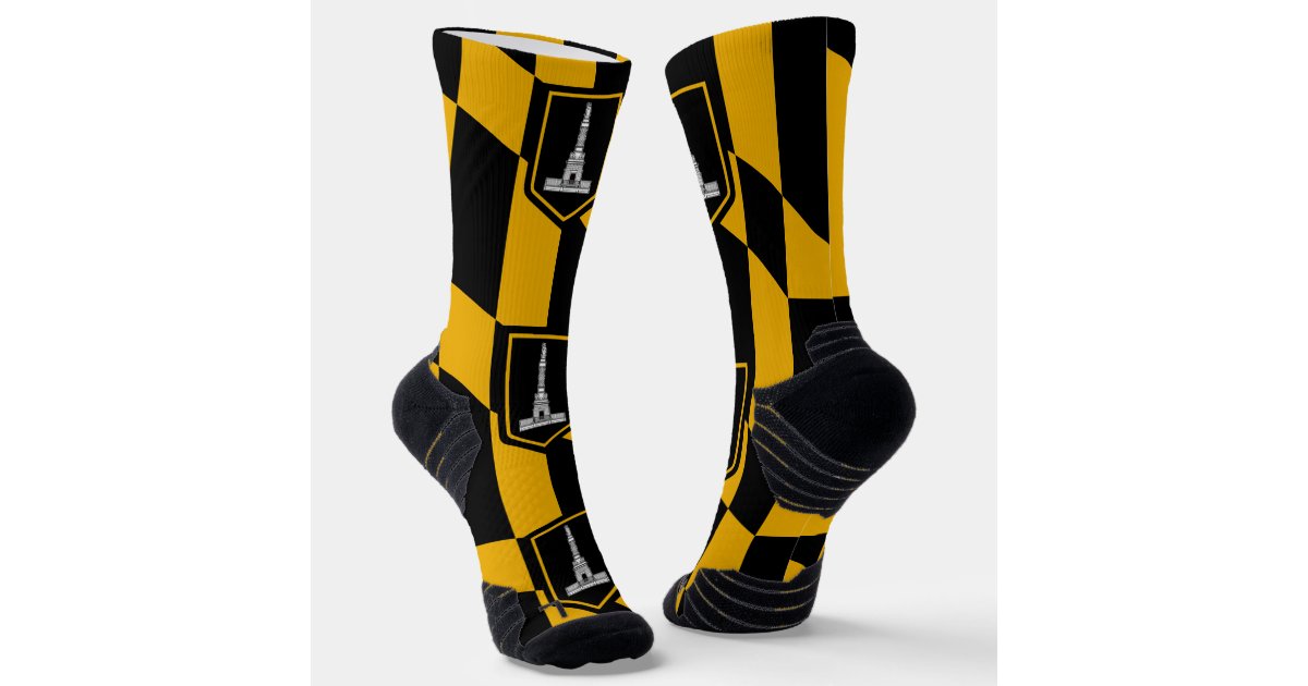 Athletic Crew Sock with flag of Baltimore, U.S. | Zazzle