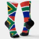 Athletic Crew Sock with flag of South Africa | Zazzle