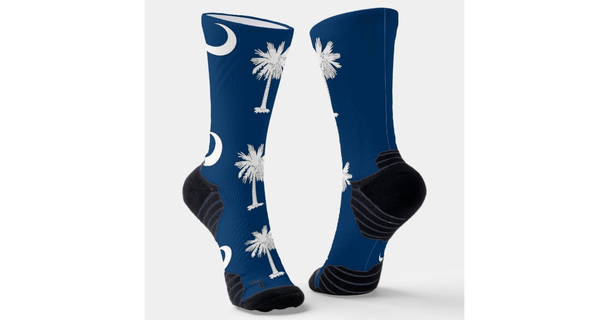 Athletic Crew Sock with flag of South Carolina | Zazzle