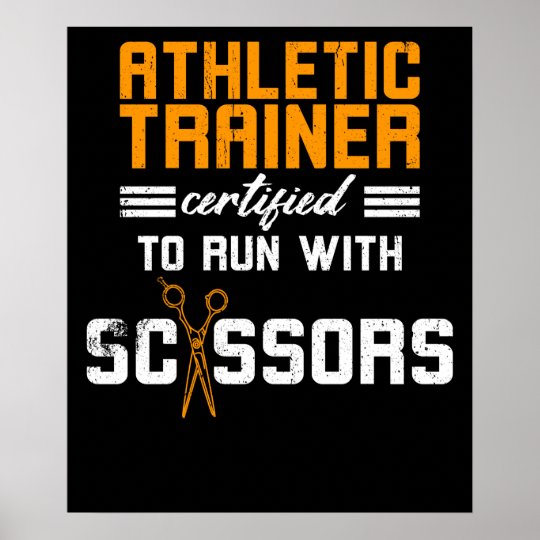 Athletic Trainer certified Poster | Zazzle.com