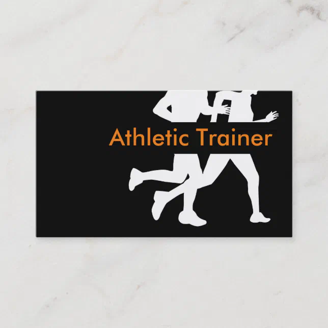 Athletic Trainer Design Business Card | Zazzle