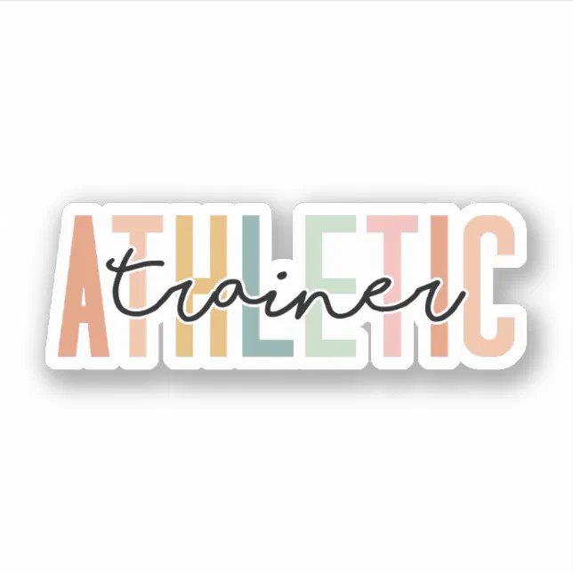 Athletic Trainer Gift Athletic Training Sticker | Zazzle