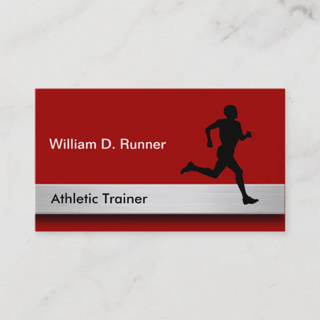 Athletic Trainer Professional Business Cards | Zazzle