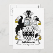 Atkinson Family Crest Postcard | Zazzle