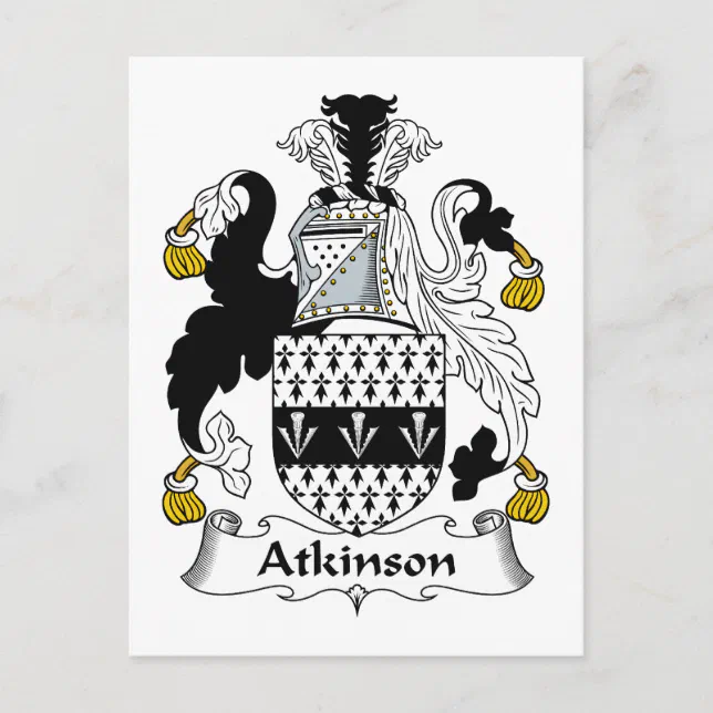 Atkinson Family Crest Postcard | Zazzle