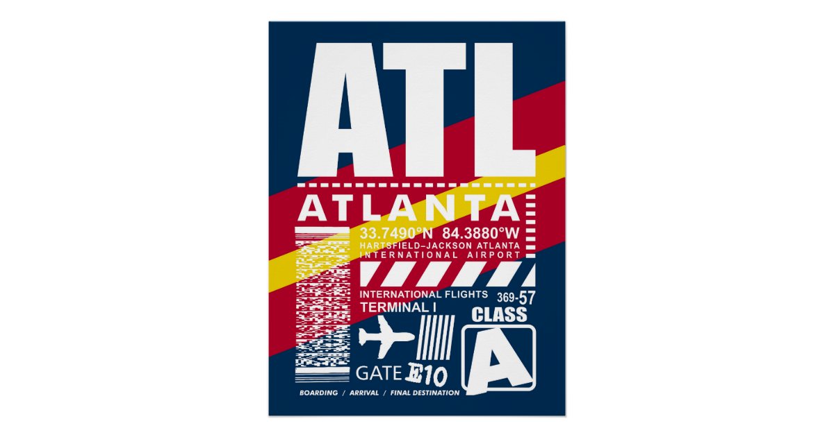 ATL Atlanta Airport Poster | Zazzle