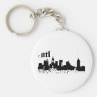 Atlanta Skyline Keychain | Zazzle.com