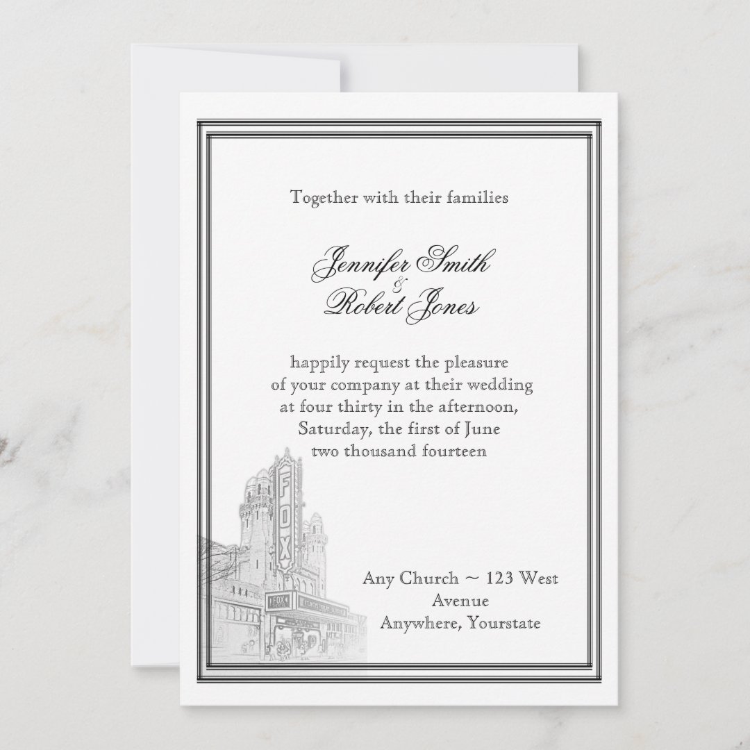 Atlanta Destination Wedding Invitation | Zazzle