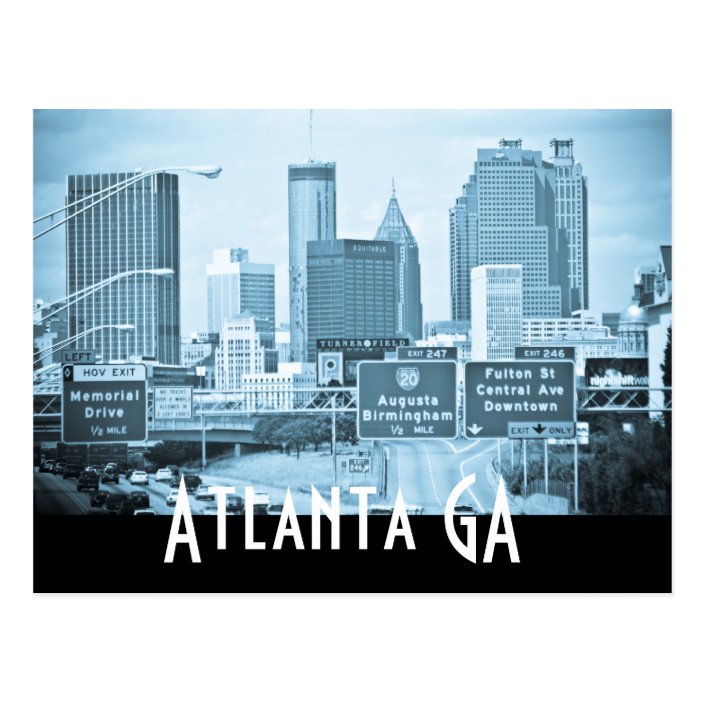 ATLANTA GA POSTCARD | Zazzle.com