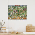 Atlanta Georgia Cartoon Map Poster | Zazzle
