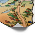 Atlanta Georgia Cartoon Map Poster | Zazzle
