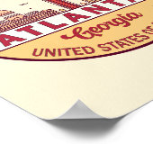 Atlanta Georgia City Skyline Emblem Poster | Zazzle