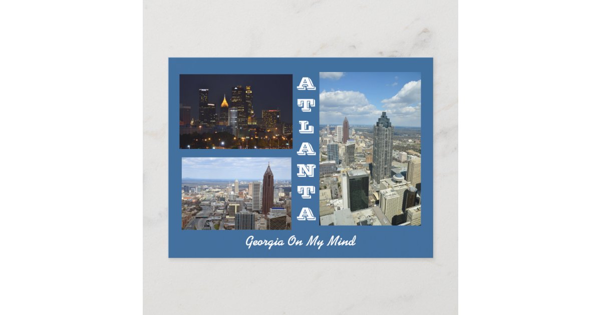 Atlanta, Georgia Cityscape Postcard | Zazzle