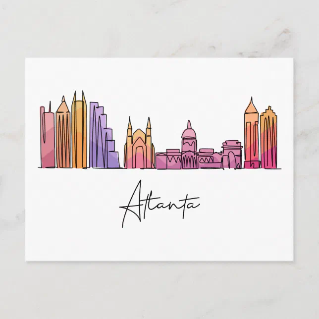 Atlanta GEORGIA Postcard | Zazzle
