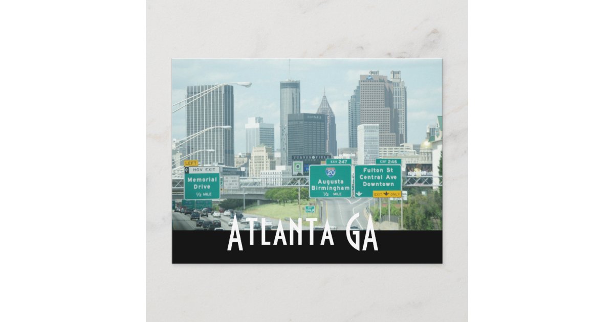 atlanta georgia postcard | Zazzle