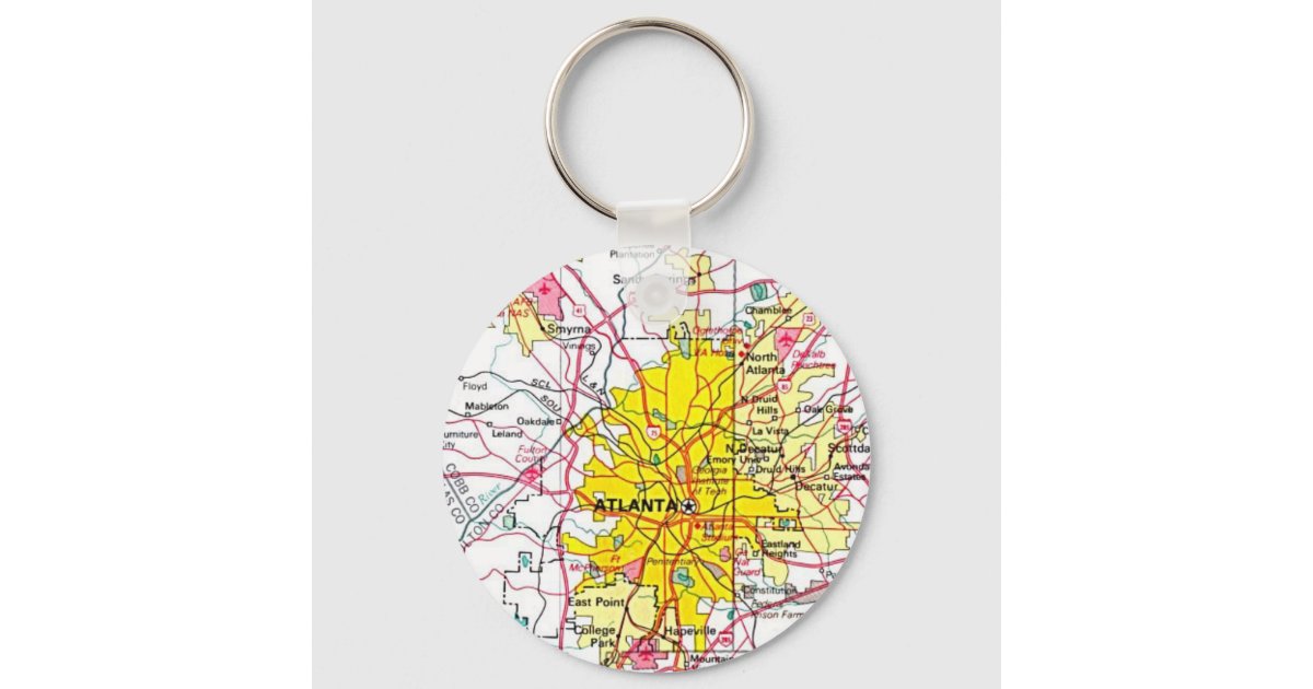 Atlanta Keychain | Zazzle