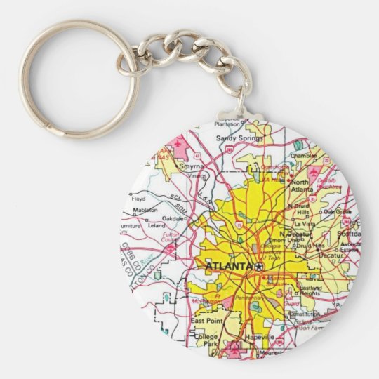 Atlanta Keychain | Zazzle.com
