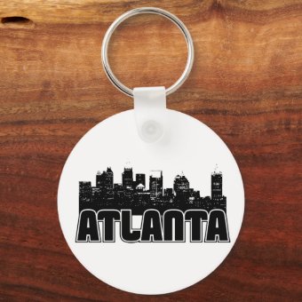 Atlanta Skyline Keychain | Zazzle
