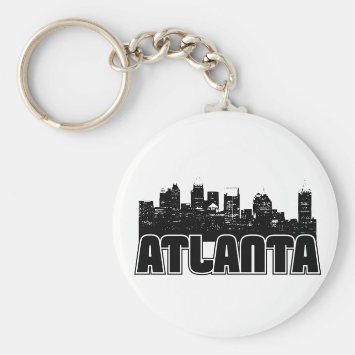 Atlanta Skyline Keychain | Zazzle.com