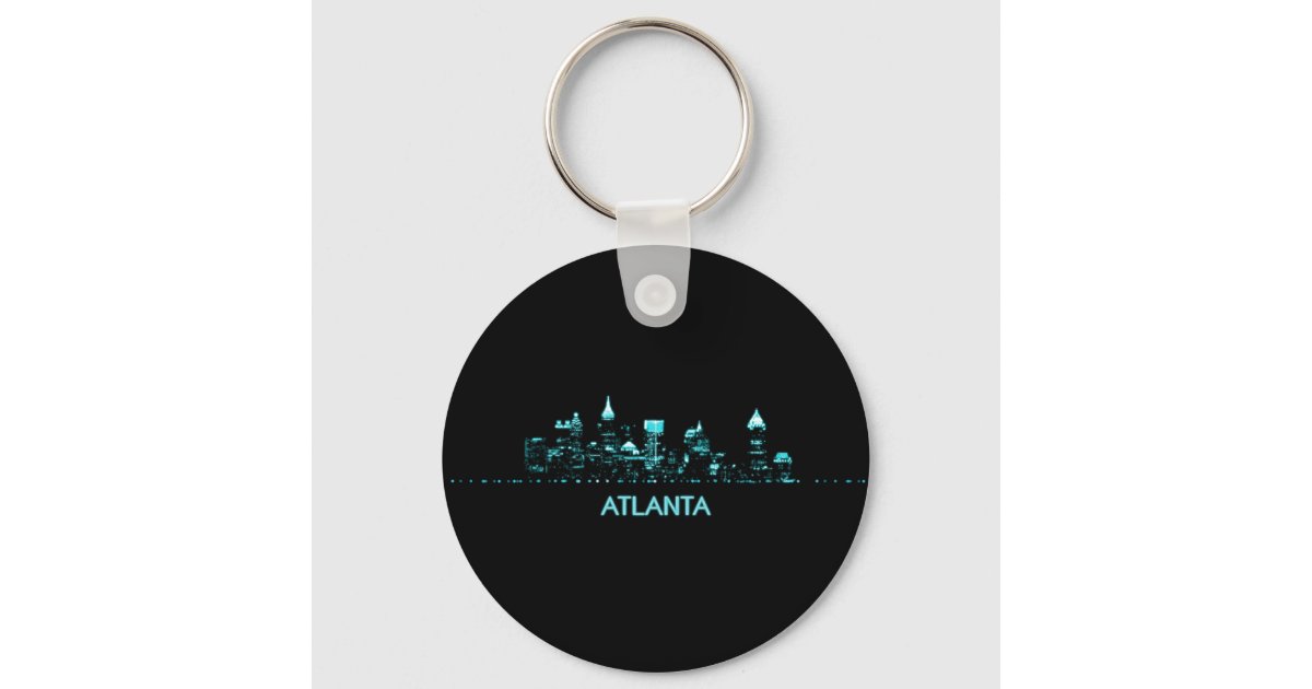 Atlanta Skyline Keychain | Zazzle