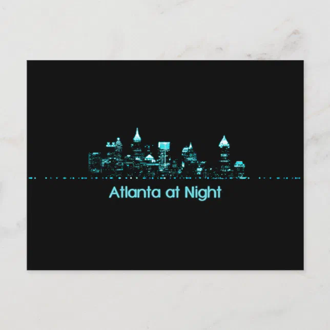 Atlanta Skyline Postcard | Zazzle