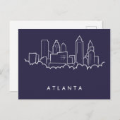 Atlanta Skyline Postcard | Zazzle