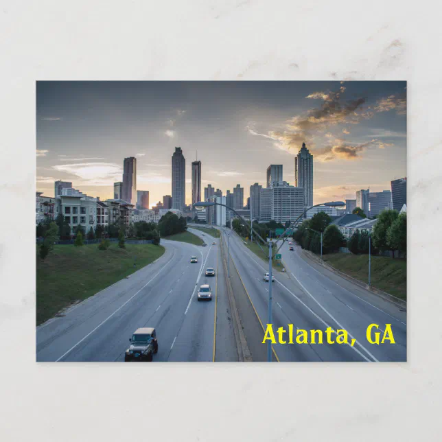 Atlanta Skyline Postcard | Zazzle