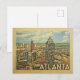 Atlanta Skyline Postcard Atlanta Vintage Travel | Zazzle