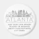 Atlanta Themed | Custom City Message or Slogan Magnet | Zazzle
