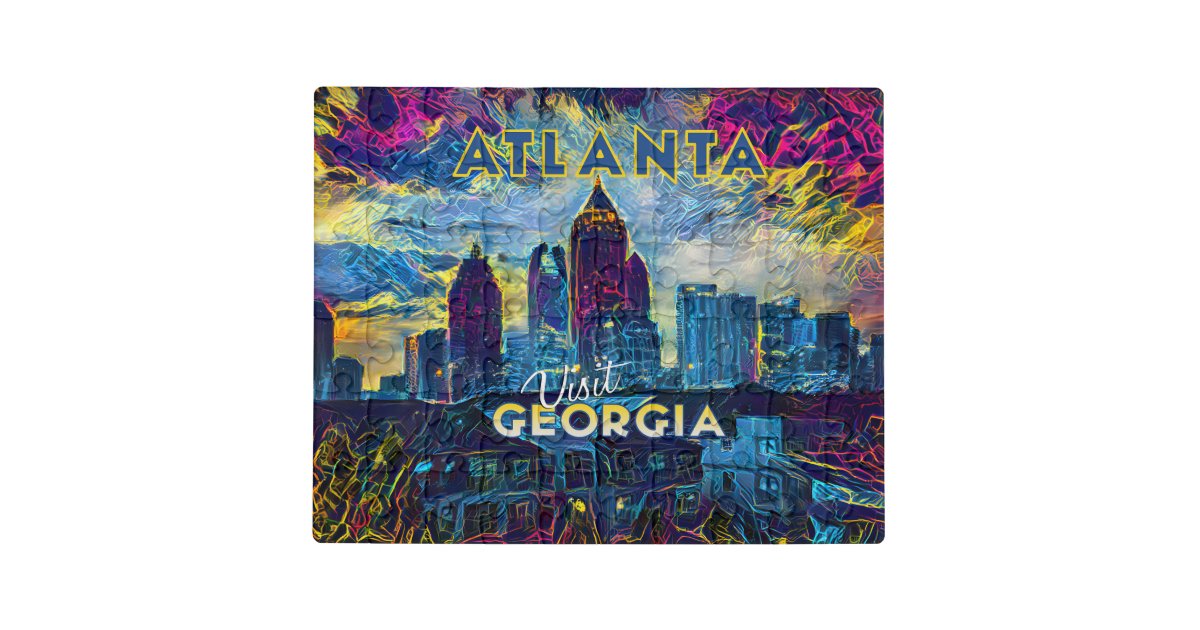 Atlanta, Visit Georgia... Jigsaw Puzzle | Zazzle