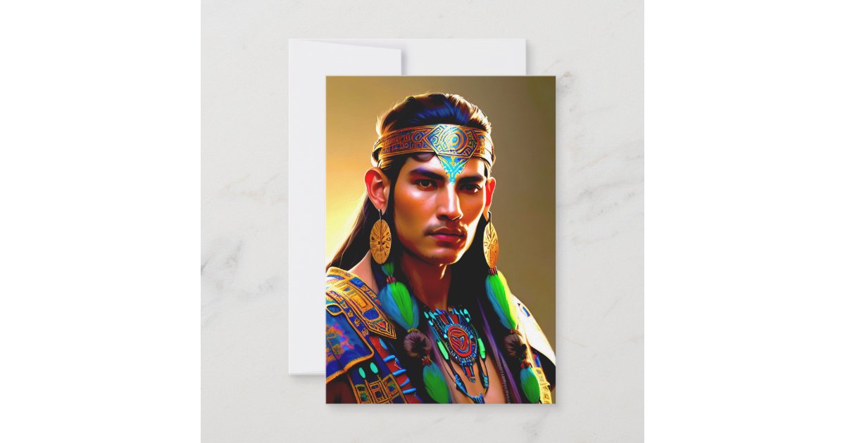 Atlantean Shaman Greeting Card | Zazzle