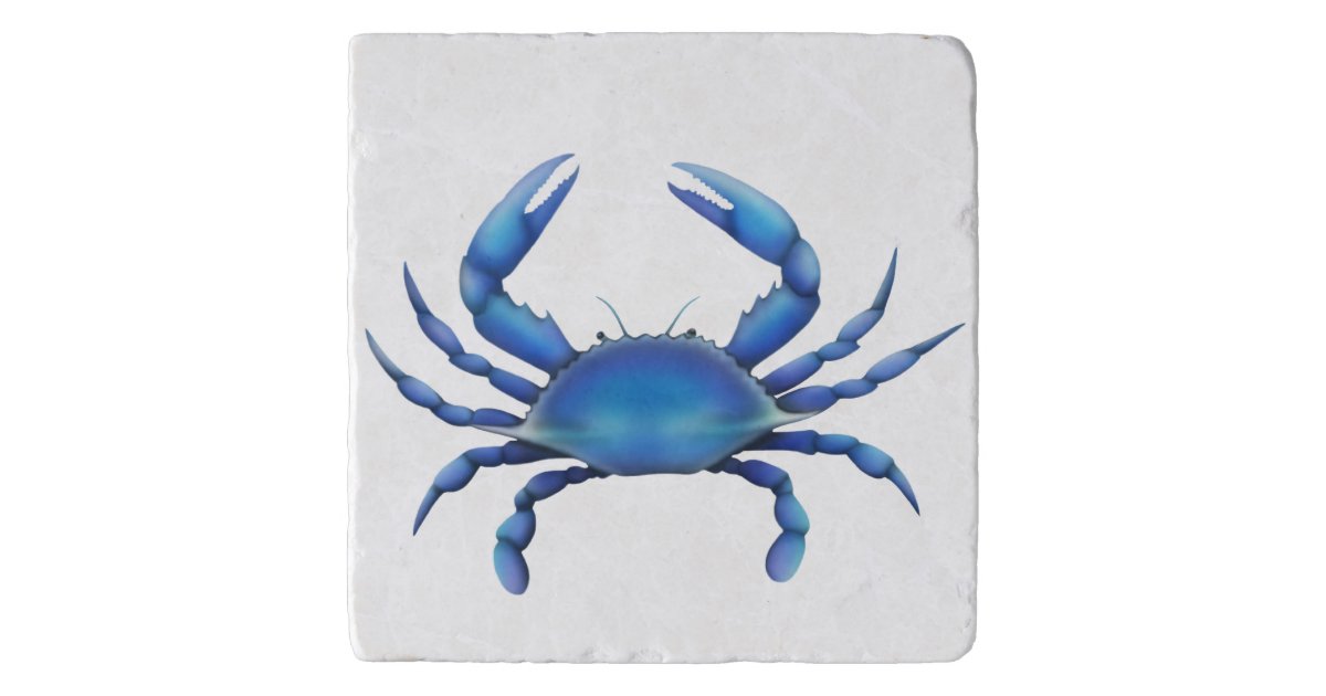 Atlantic Blue Crab Stone Trivet | Zazzle