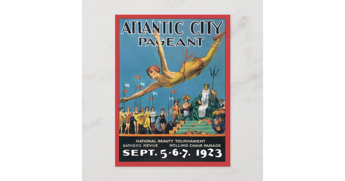 Atlantic City Pageant Vintage Postcard | Zazzle