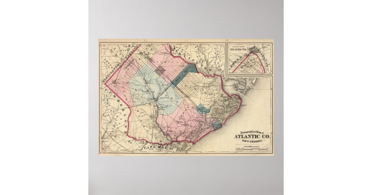 Atlantic County, NJ Poster | Zazzle