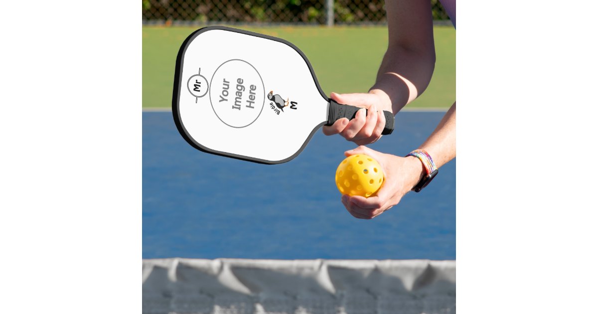 Atlantic Puffin Standing The Good Luck Birdie Pickleball Paddle | Zazzle