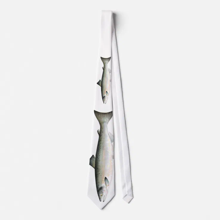 Atlantic Salmon Fish Neck Tie | Zazzle