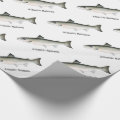 Atlantic Salmon Fishes Pattern Wrapping Paper | Zazzle