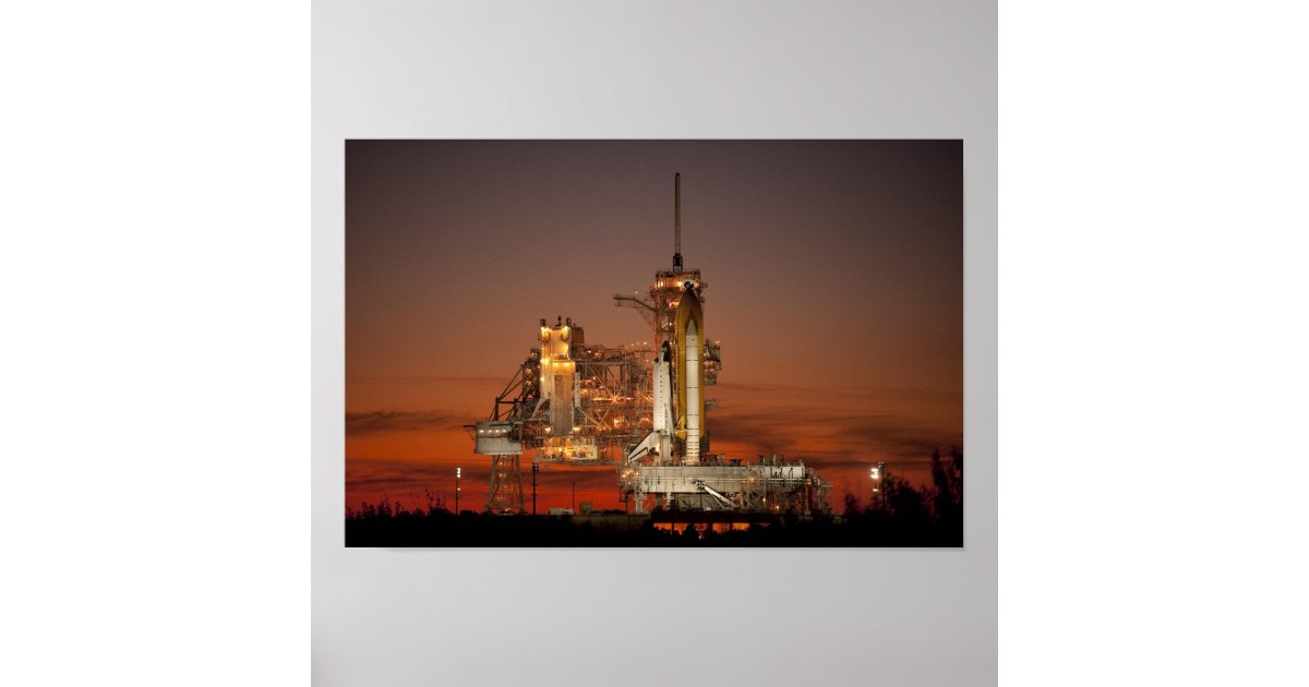 Atlantis Space Shuttle launch NASA Poster | Zazzle