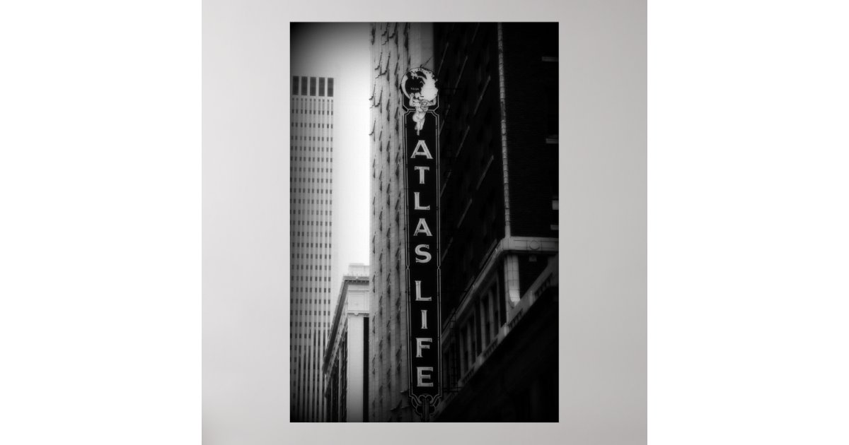 Atlas Life, Tulsa, Oklahoma. Derrick W. Black Poster | Zazzle