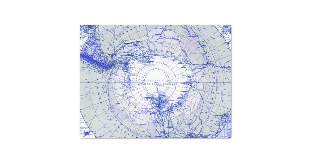 Atlas Map Tissue Paper | Zazzle