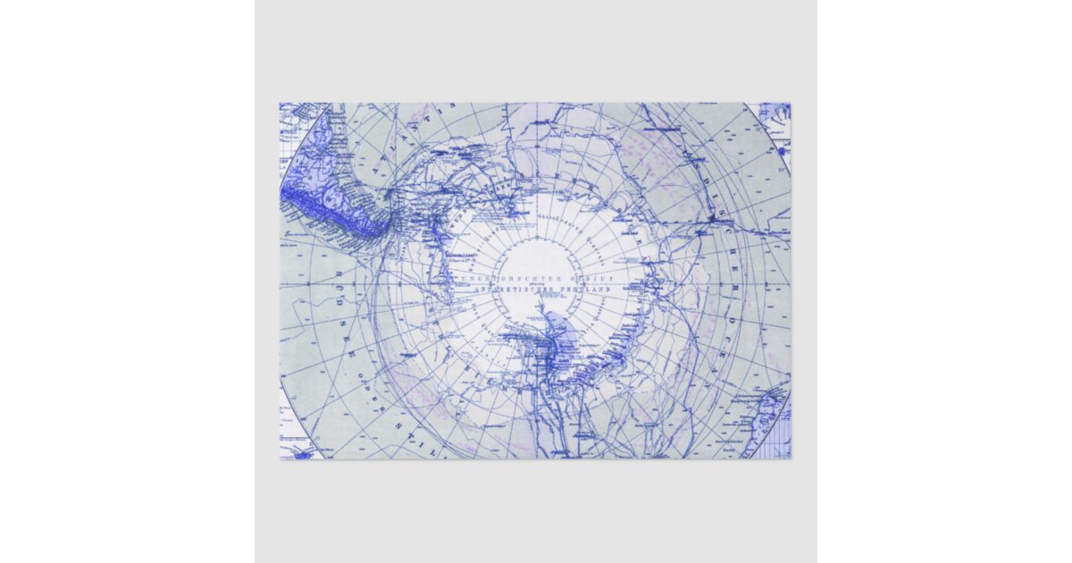 Atlas Map Tissue Paper | Zazzle