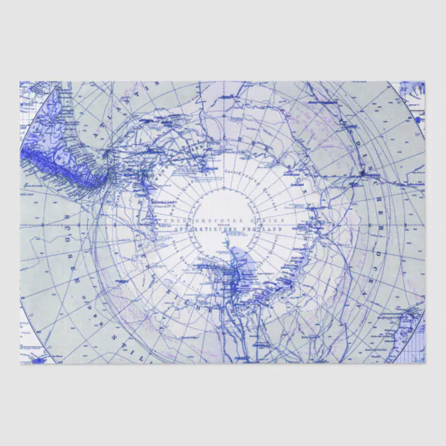 Atlas Map Tissue Paper | Zazzle