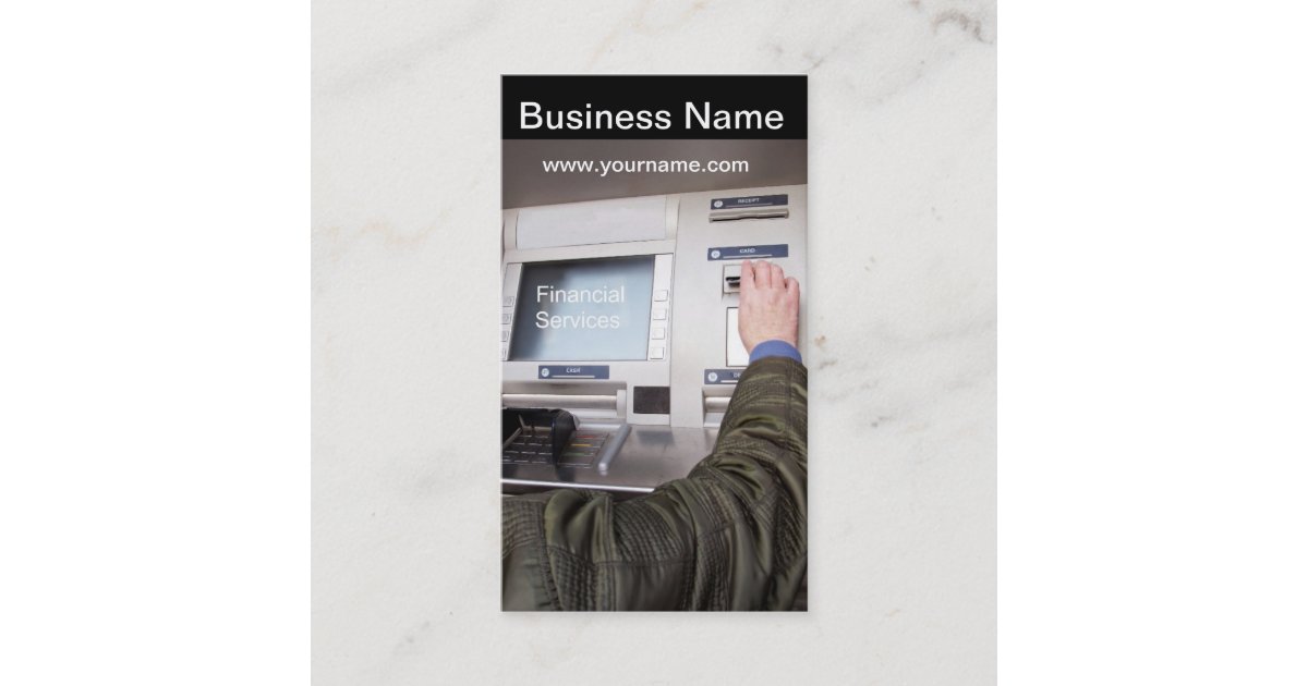 ATM Business card | Zazzle