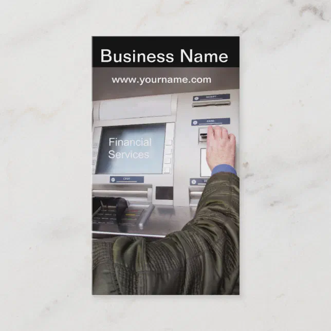 ATM Business card | Zazzle