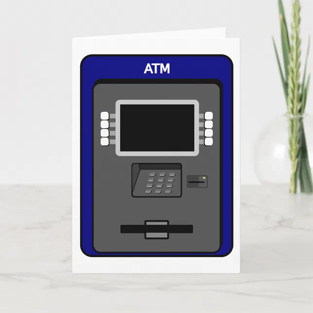 ATM Machine Greeting Cards | Zazzle