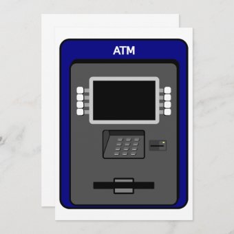 ATM Machine Invitations | Zazzle