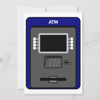 ATM Machine Invitations | Zazzle